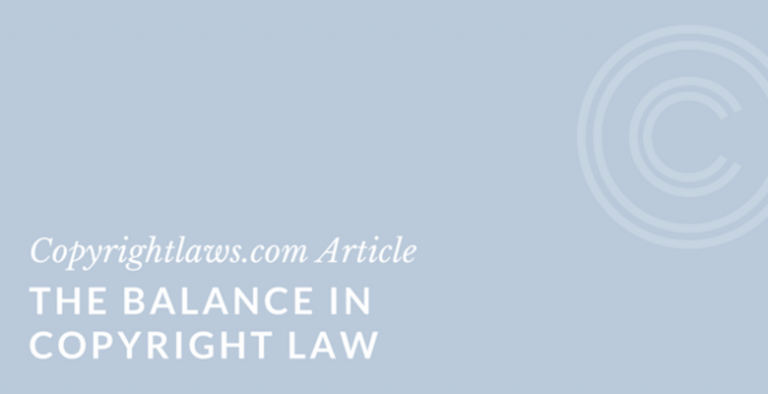 The Balance in Canadian Copyright Law - Copyrightlaws.com: Copyright ...