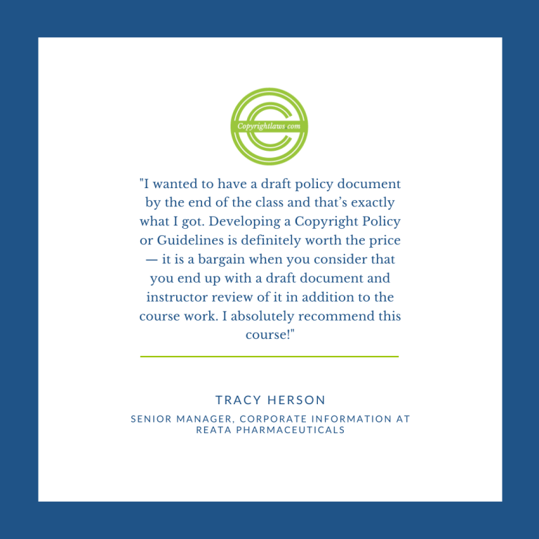 Developing A Copyright Policy or Guidelines Online Course ...